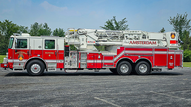 Pierce apparatus delivery for Amsterdam Fire Department