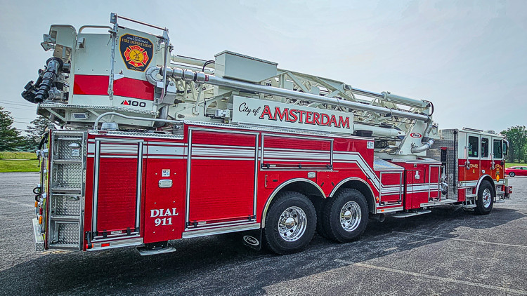 Pierce apparatus delivery for Amsterdam Fire Department
