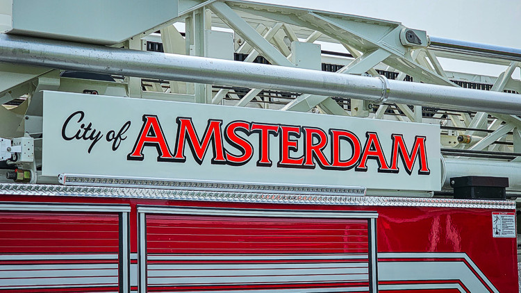Pierce apparatus delivery for Amsterdam Fire Department