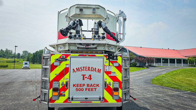 Pierce apparatus delivery for Amsterdam Fire Department
