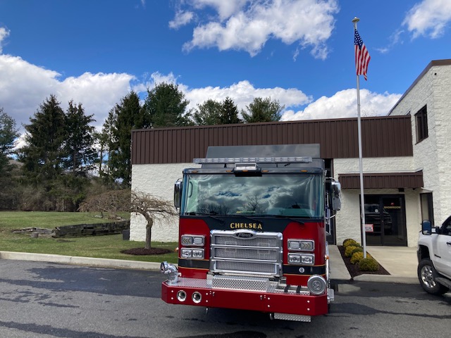 Pierce apparatus delivery for Chelsea Fire Department