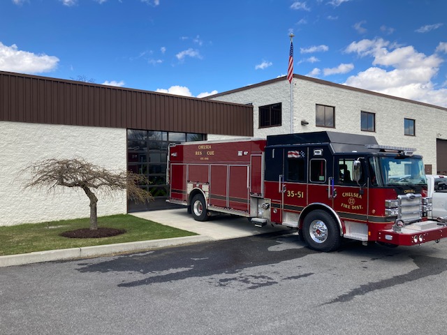 Pierce apparatus delivery for Chelsea Fire Department