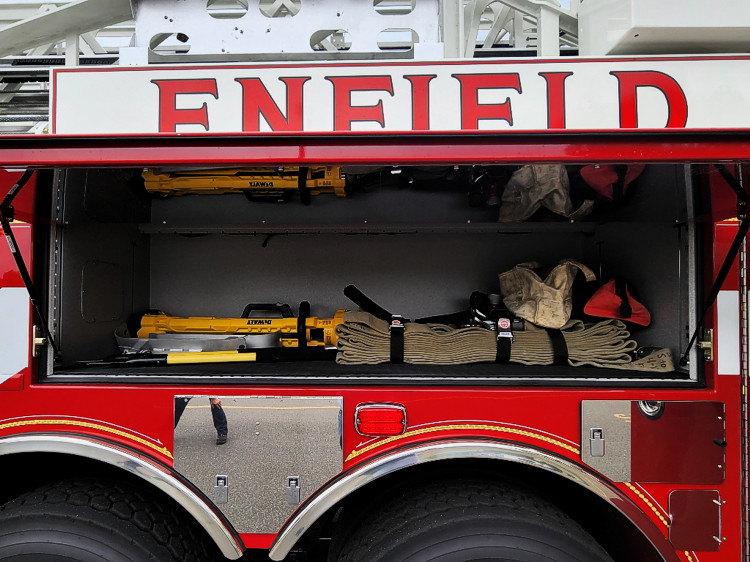 Pierce apparatus delivery for Enfield Fire District
