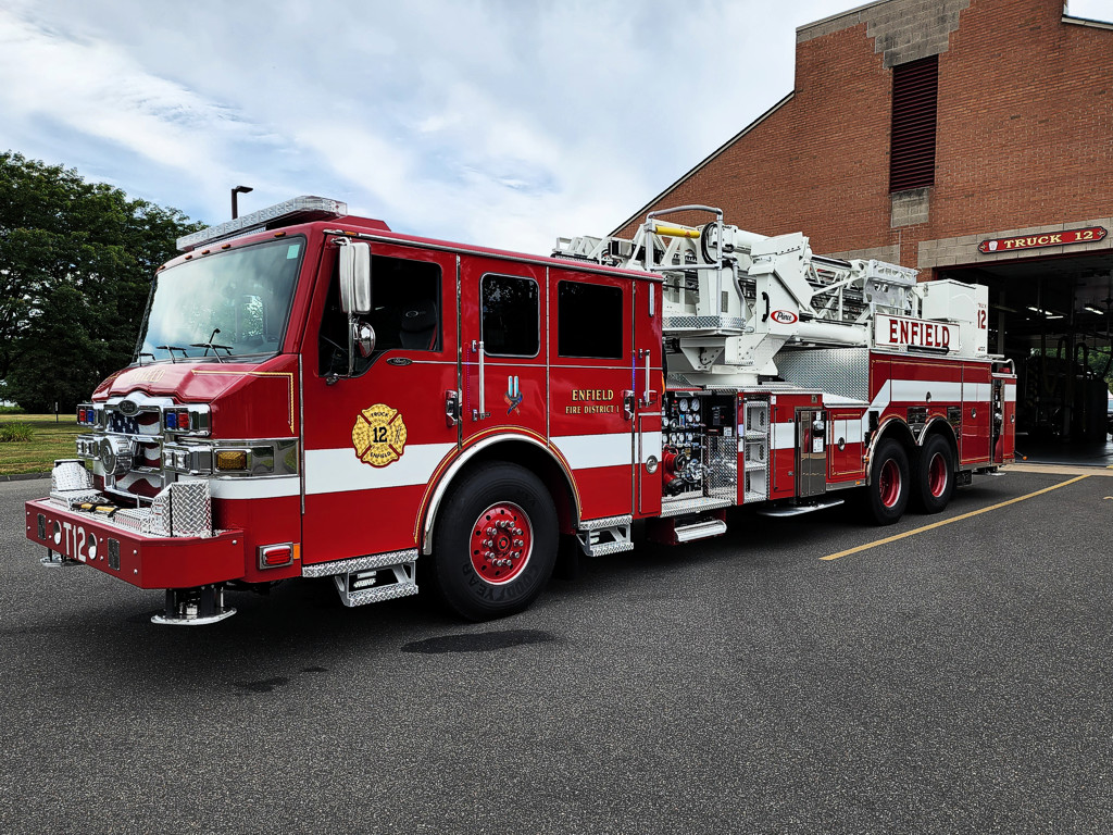 Pierce apparatus delivery for Enfield Fire District