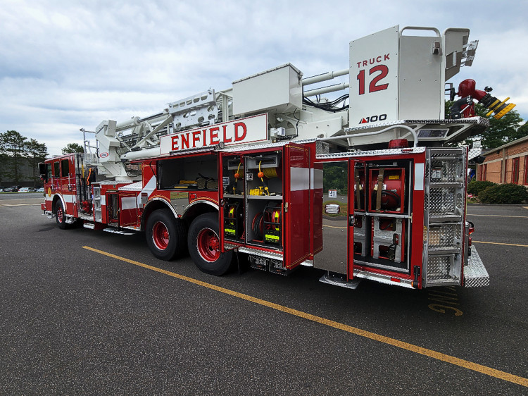 Pierce apparatus delivery for Enfield Fire District