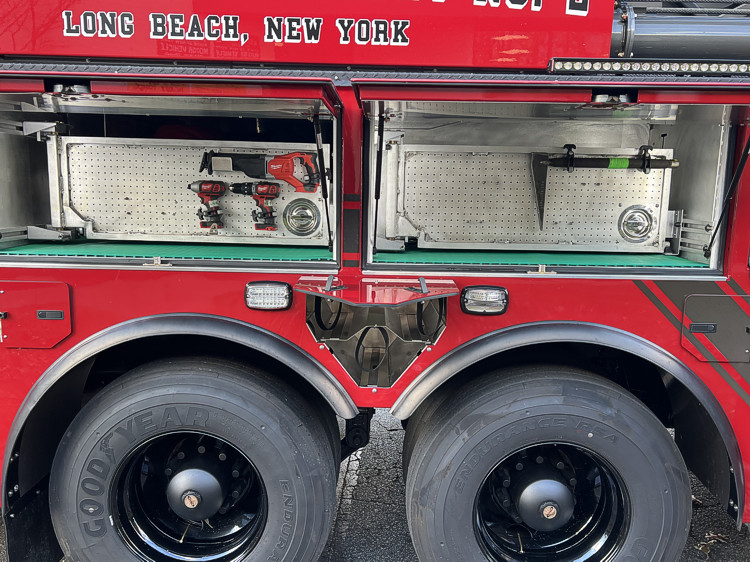 Pierce apparatus delivery for Long Beach FD