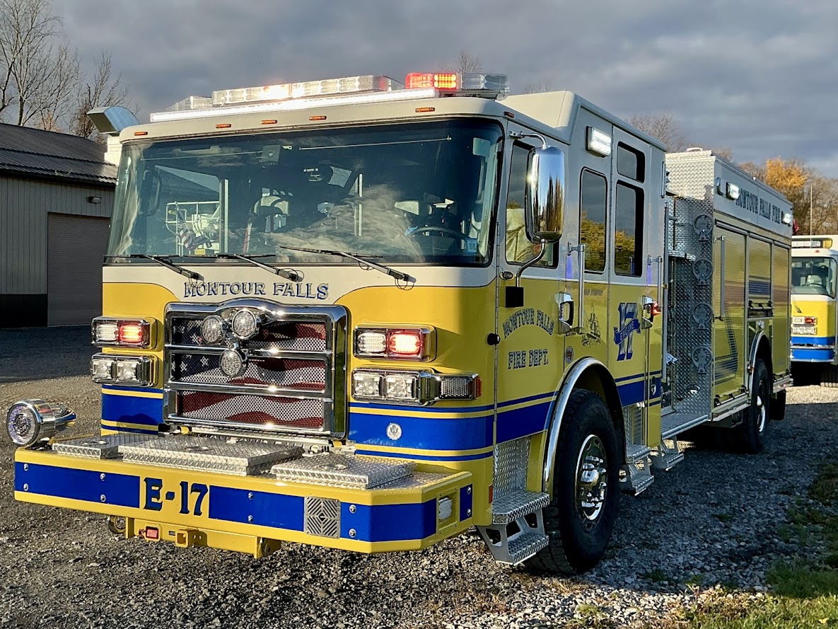 Pierce apparatus delivery for Montour Falls FD