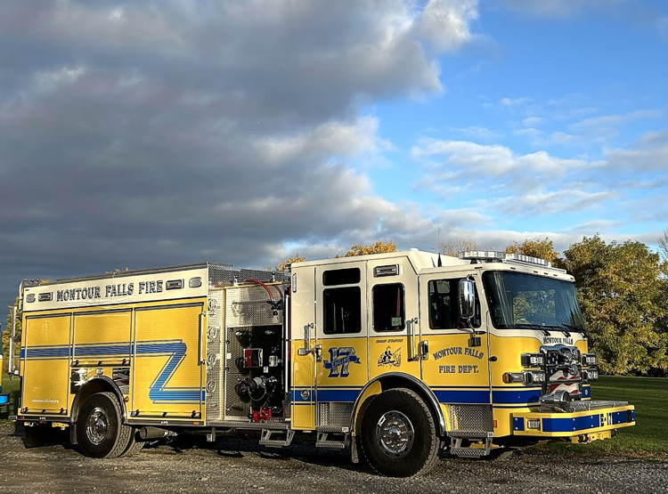Pierce apparatus delivery for Montour Falls FD